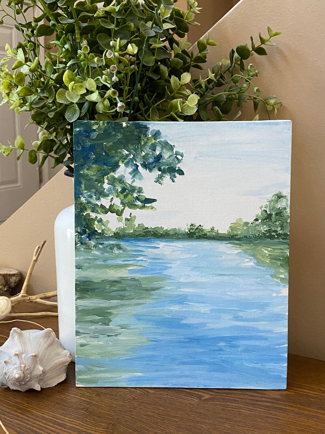 Lake Painting, Waterway, Lake Decor, Cabin Decor, Lake Life, up North ...