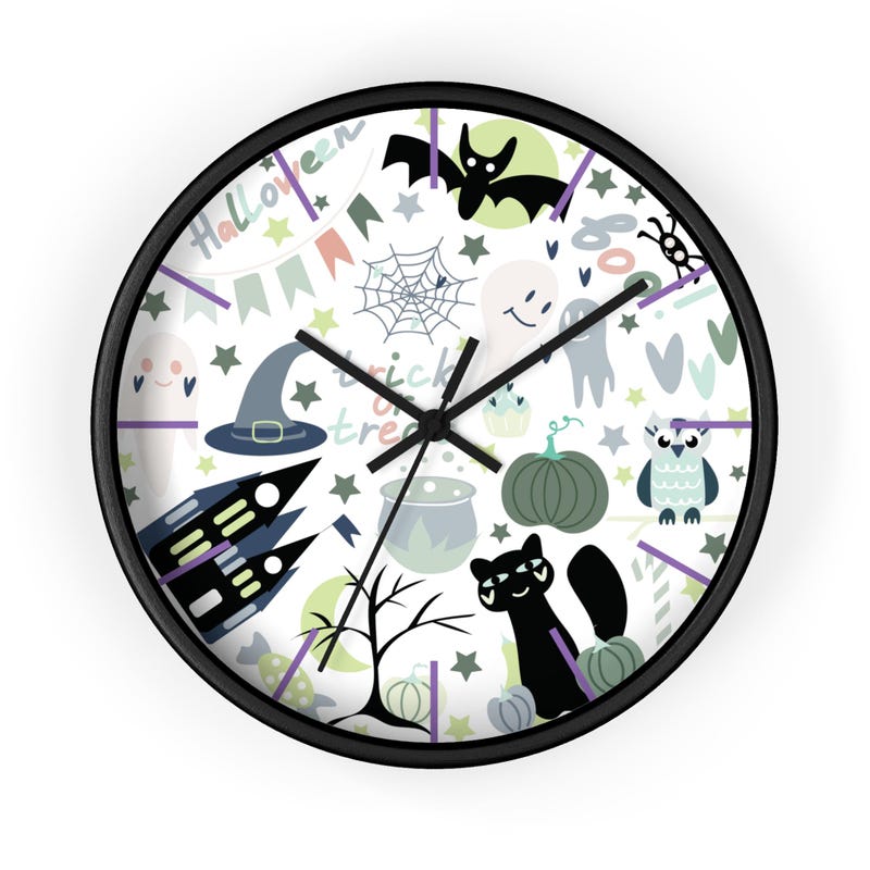 Halloween Clock - Etsy