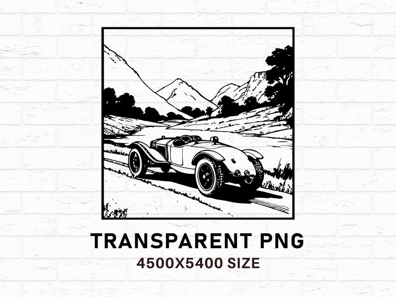 Roadster SVG PNG Bundle, Classic Car Silhouette Clipart, Vintage Auto ...