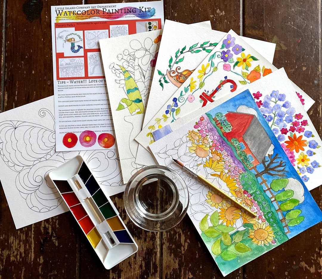Watercolor Painting Kit ~ Variety Pack - Etsy