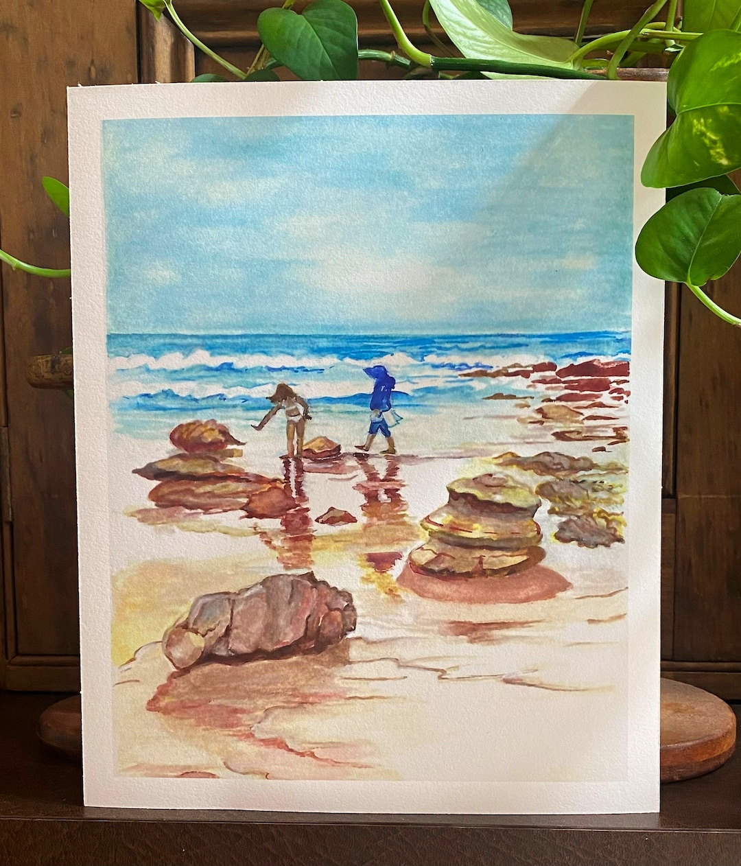 Crystal Cove Tide Pools Watercolor Giclee Print 9x11 - Etsy