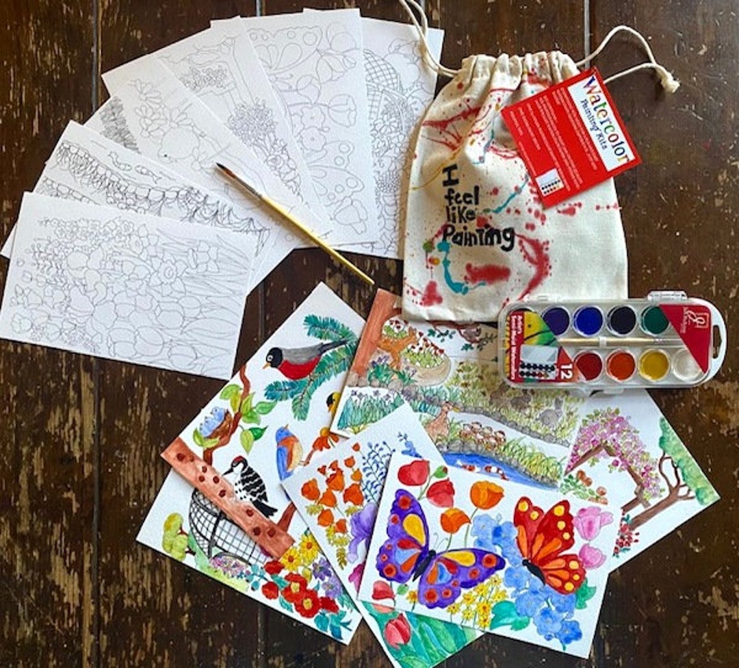 Watercolor Kit to Go Botanical Gardens - Etsy