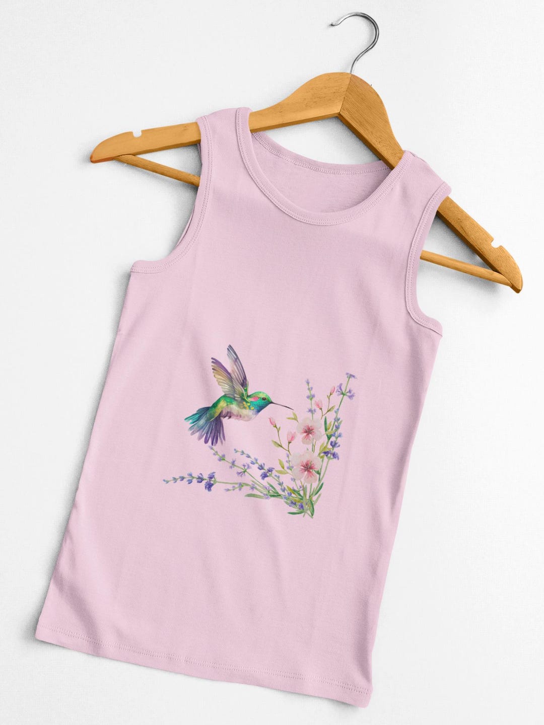 Hummingbird Floral Tank Top, Nature Lover Gift, Summer Wardrobe ...