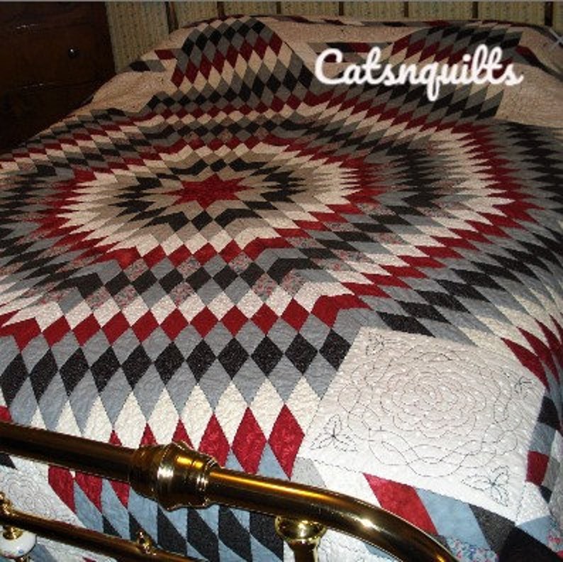 Lone Star Quilt - Etsy