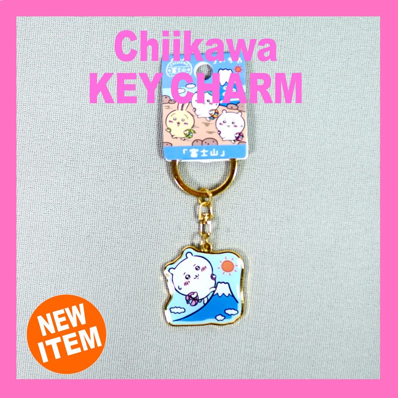 Chiikawa Metal Keychain – Japan Exclusive, Super Rare Mt. Fuji Edition ...