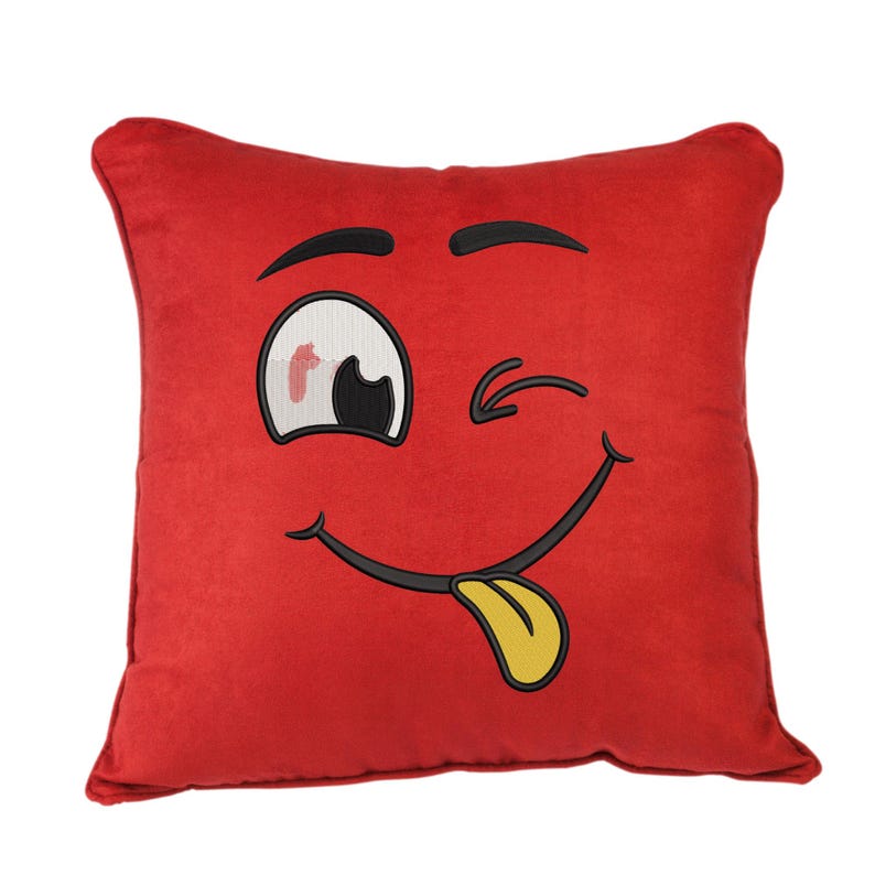 Winking Tongue Out Emoji PNG | Funny Smiley Face Clipart | Cute Emoji ...