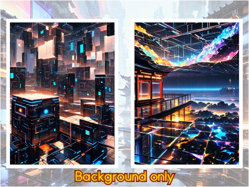 2026 Fire Horse Japanese Cyberpunk Junk Journal Pages, Printable ...