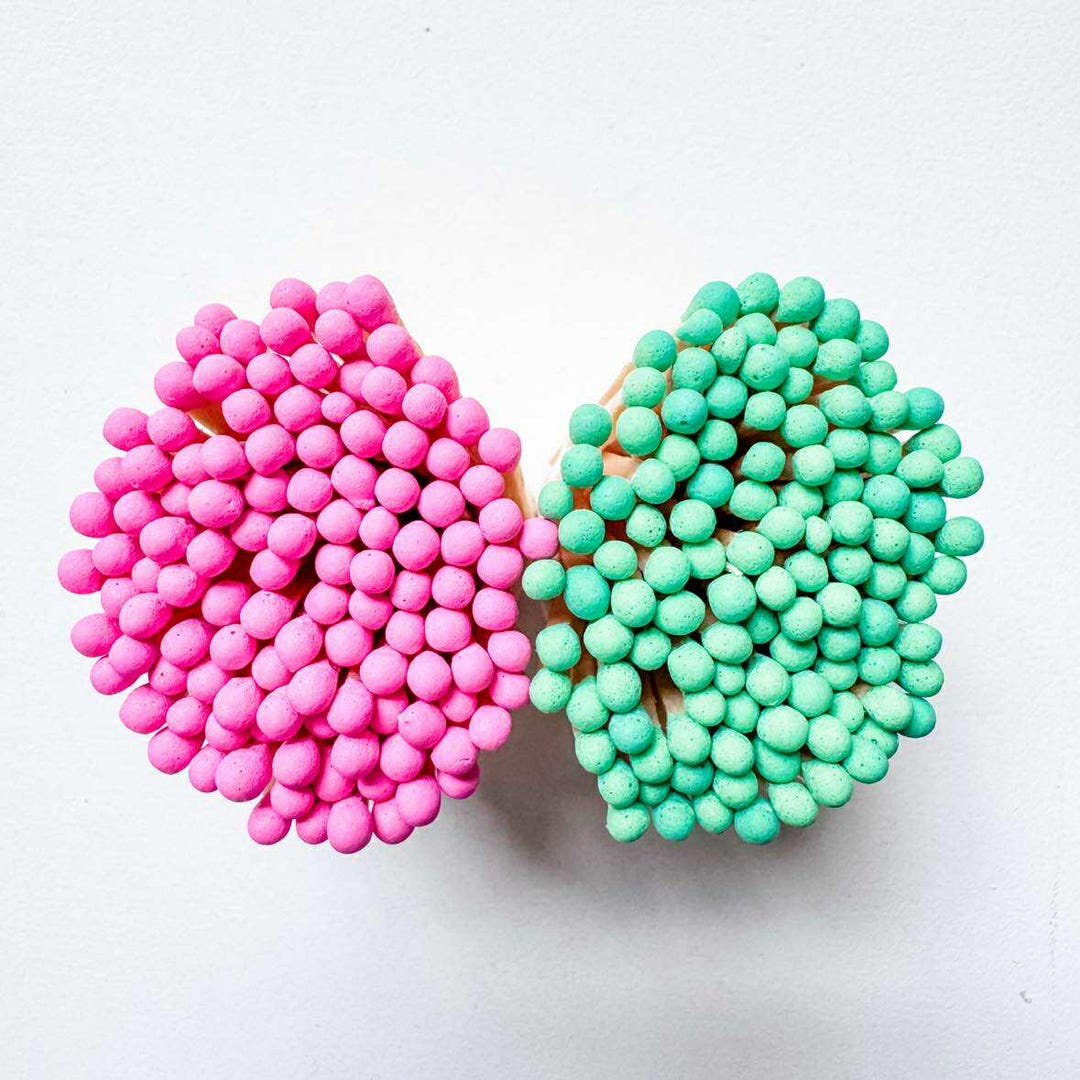 2 Inch Colored Matches: Bulk Matchsticks for DIY Candle Refills - Etsy