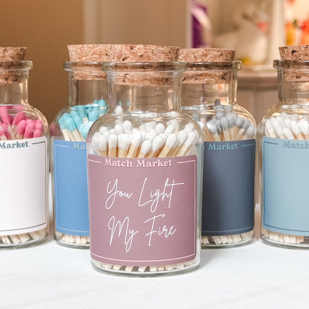 Apothecary Match Jar: Decorative Safety Matches With Striker, 3 Inch - Etsy