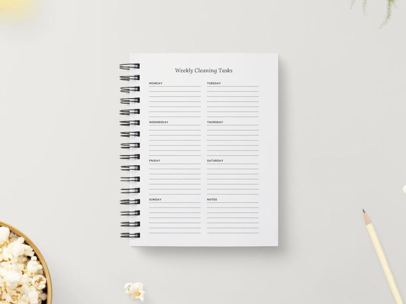 Cleaning Schedule Printables | Daily Weekly Bi-weekly Checklists | Home ...