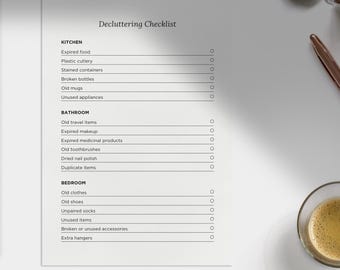 Decluttering Checklist | Digital Download | Printable | PDF - Etsy