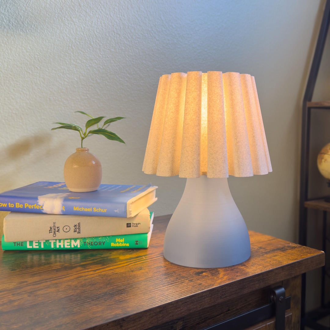 Minimal Desk Light | Cozy Bedside Lamp With Nightstand Glow | Modern ...