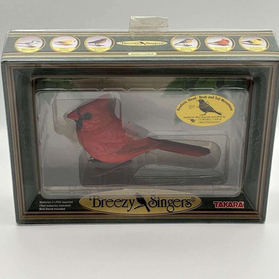 Takara Cardinal Breezy Singers Motion-activated Northern Cardinal (2003 ...