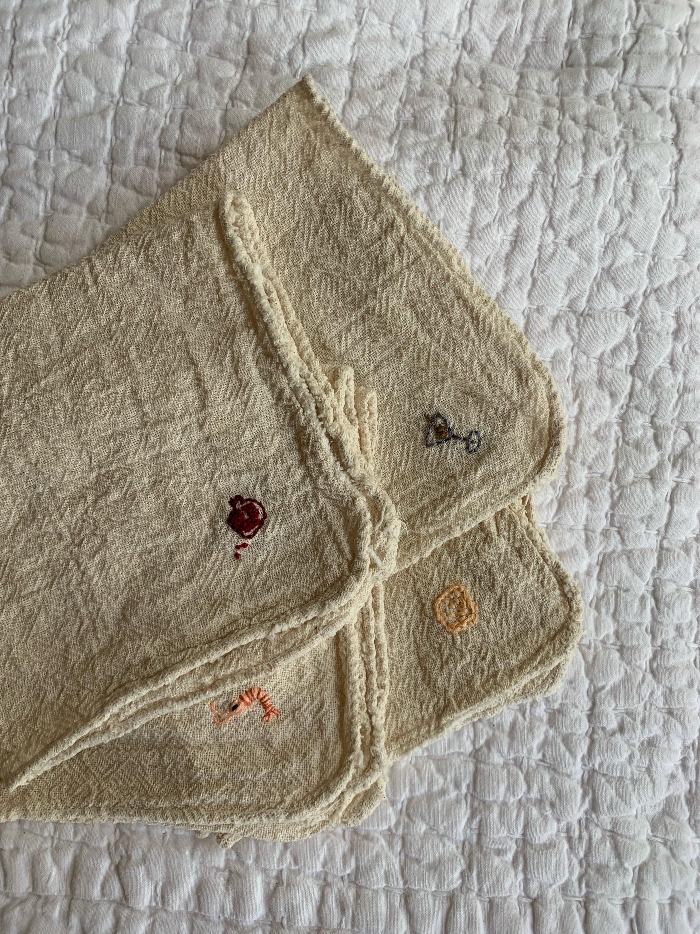 Custom Hand Embroidered Linen Napkins - Etsy