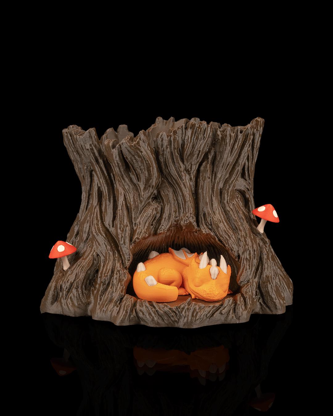 Dragon Tree Stump Planter – Fantasy Woodland Succulent Pot & Fairy ...