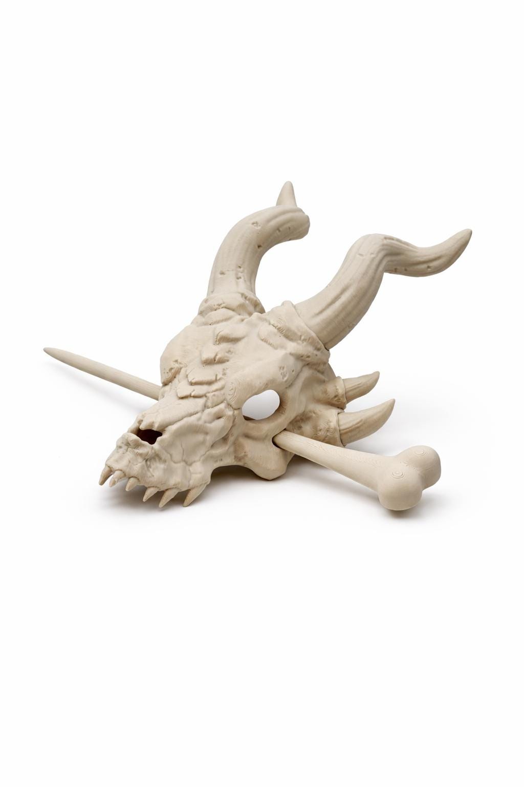 Dragon Skull Hair Pin – Gothic Fantasy Bone Clip for Cosplay, LARP ...