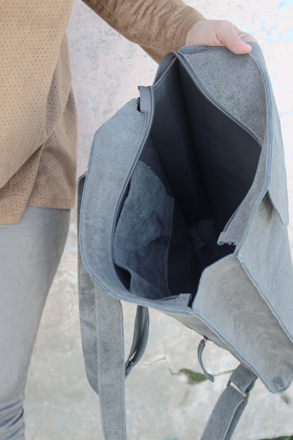 Women's Leather Backpack Purse Handmade Rucksack for Travel, School ...