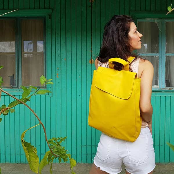 Pale Blue Vegan Leather Backpack Purse for Laptop Travel - Etsy