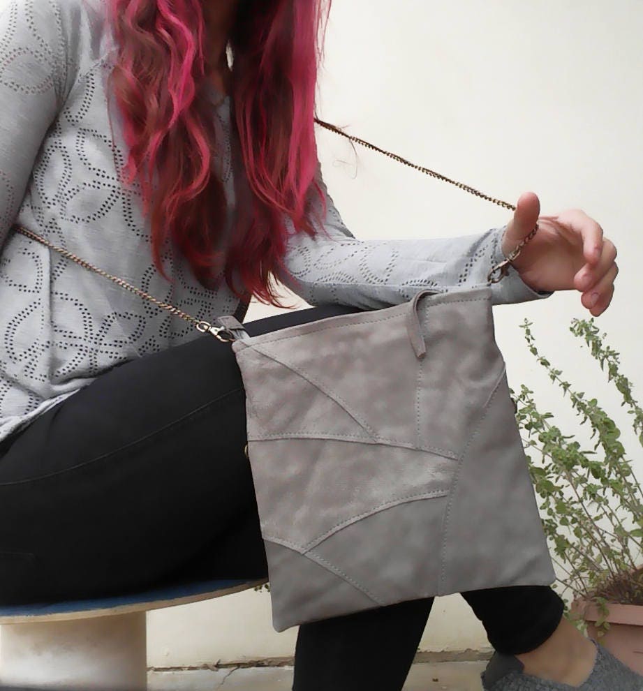 Leather Foldover Crossbody Bag, Black Fold Over Clutch, Foldover ...