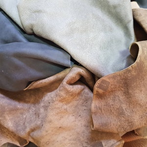 Mix Scrap Leather Pieces, Soft Leather Skin, Mixed Leather Scraps ...