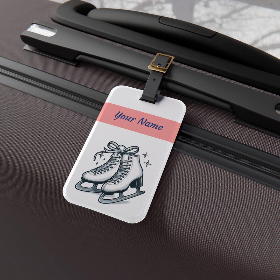 Personalized Ice Skating Tag for Figure Skater Bag or Skater Luggage - Etsy