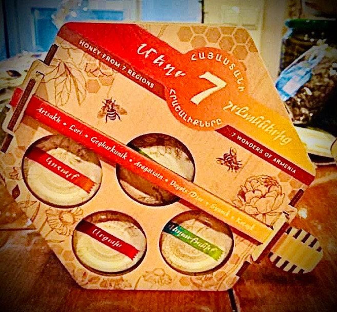 Armenian Raw Honey From 7 Regions of Armenia Exclusive Gift Set ...