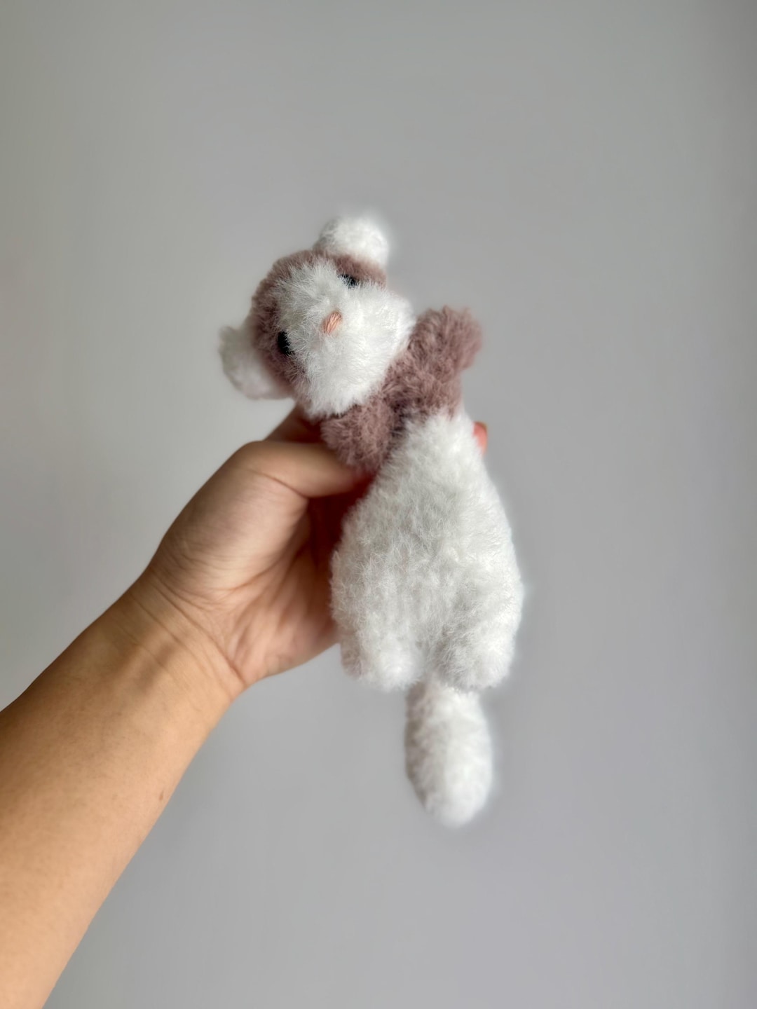 Mini Weighted Floppy Ferret Plushie – Crochet Ferret – Handmade Stuffed ...
