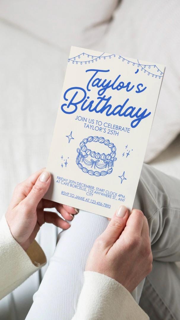 Editable Birthday Invitation Template – Canva Design for Any Age ...