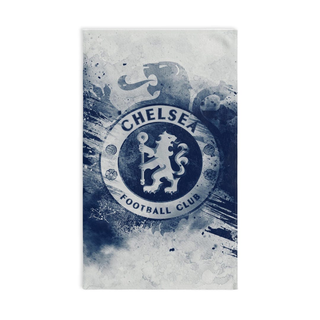 Hand Towel, Chelsea Football Club Logo Bath Towel, Sports Team Fan Gift ...