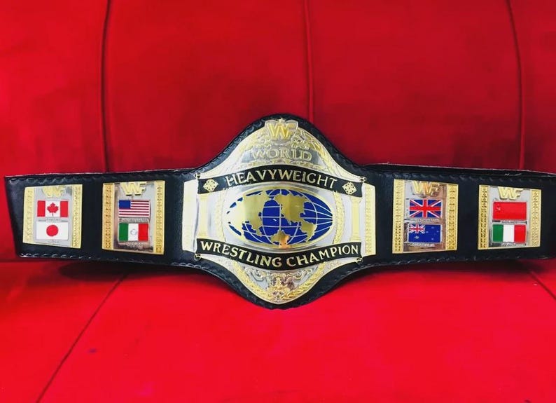 Hulk Hogan 86 World Heavyweight Championship Replica Belt: 4mm Zinc ...