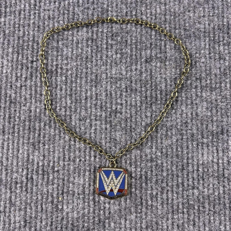 WWE Wrestling World Universal Champion 2020 Goldtone Necklace ...