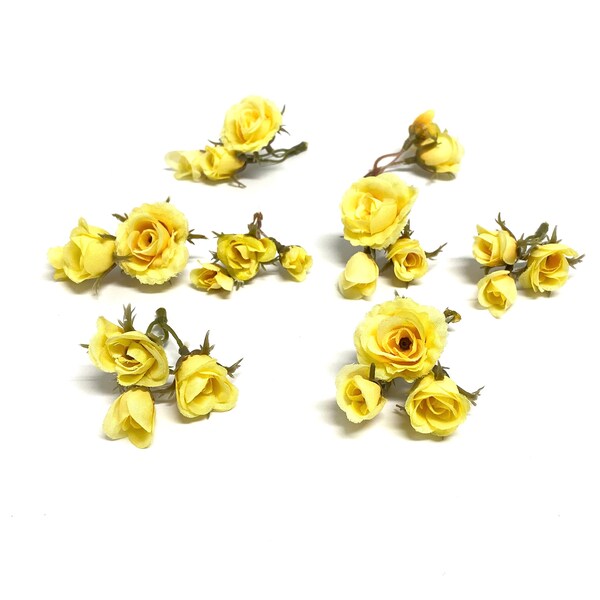 Yellow Silk Roses - Etsy