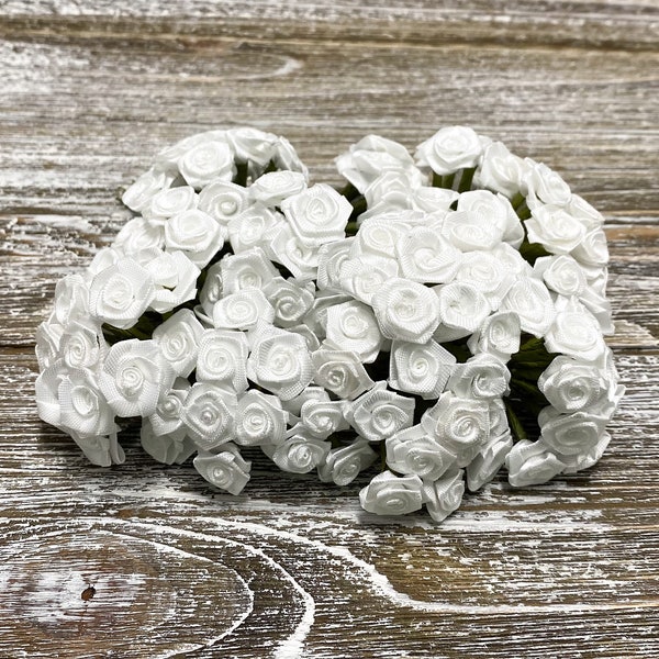 Satin Ribbon Roses - Etsy