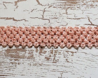 BLACK ELASTIC Waffle Crochet Ribbon 2 Yards X 1.5 Inches | Etsy