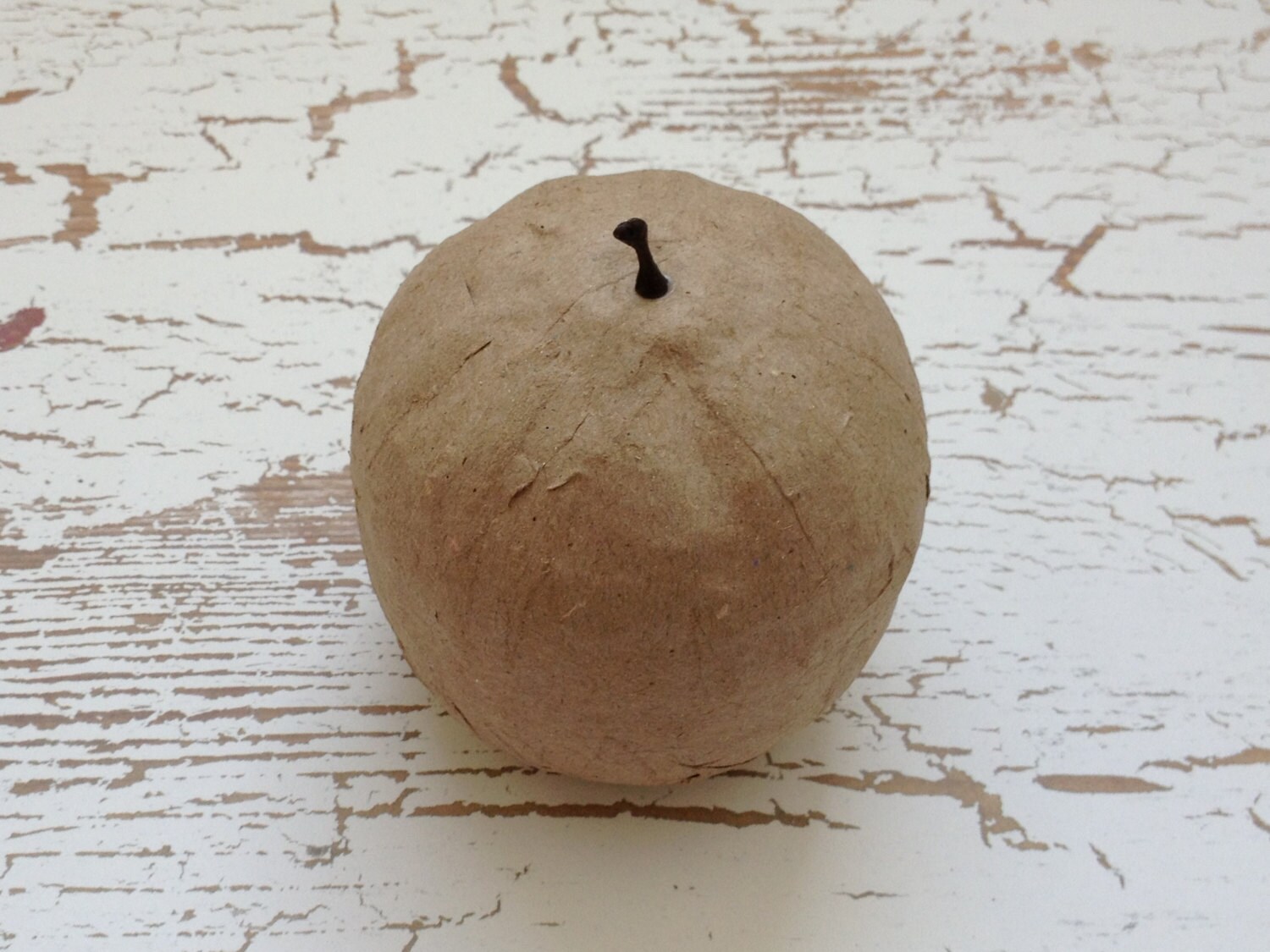 Paper Mache Ornament Unfinished Paper Mache ORANGE | Etsy