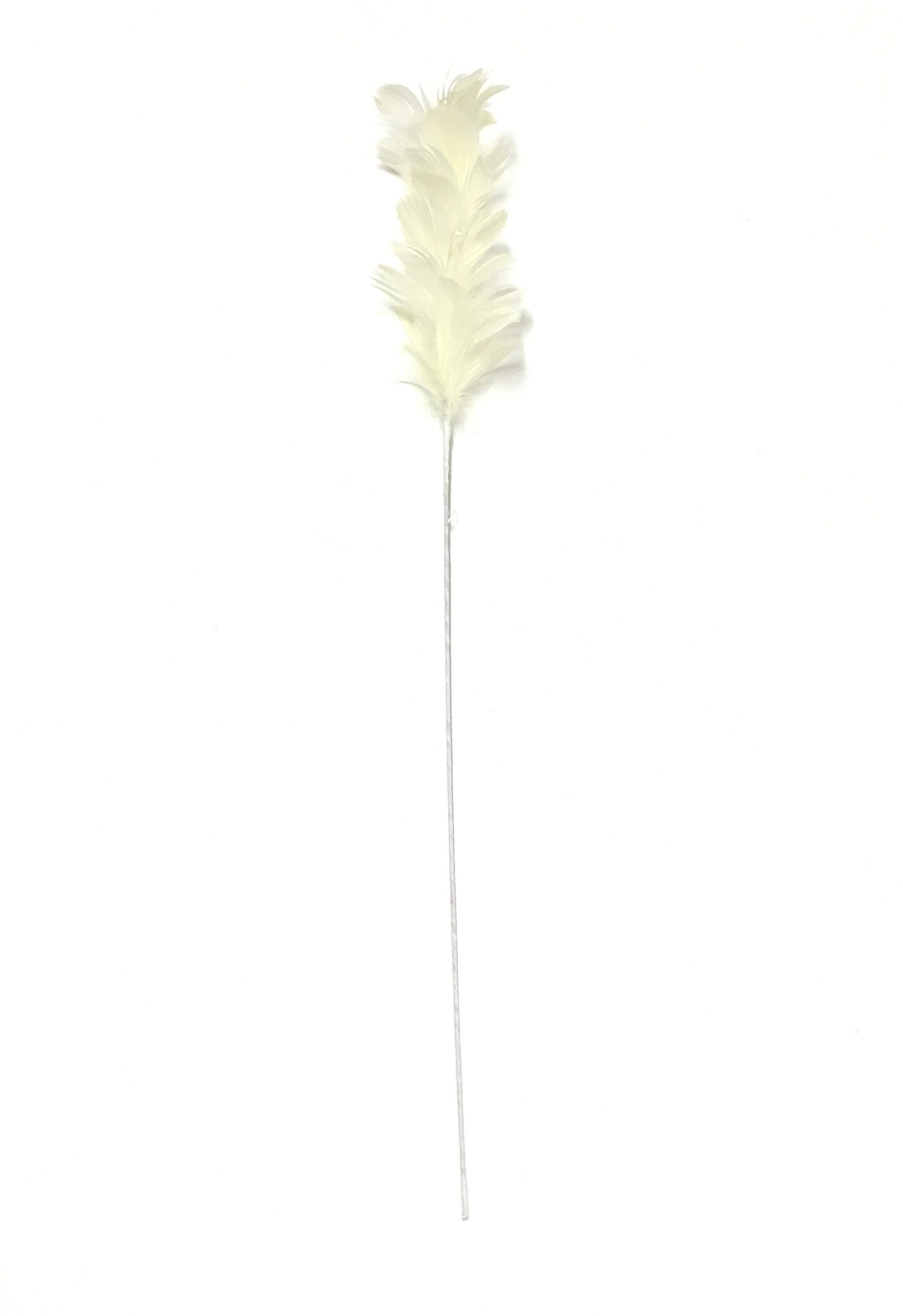 Decorative Goose Feather Floral Stem in CREAM With PEARLS - Etsy