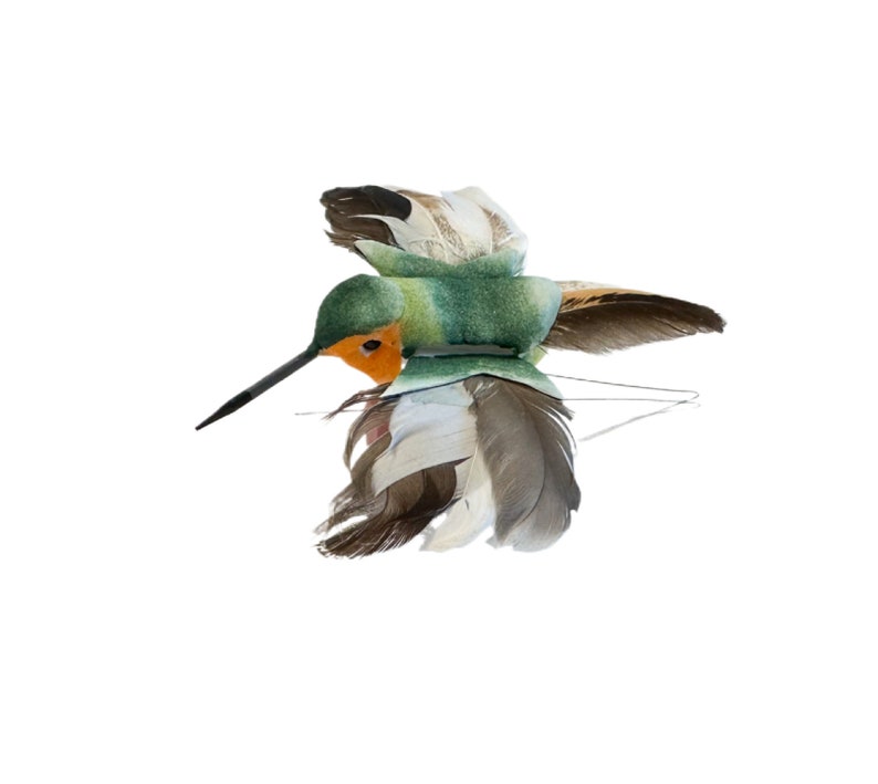 Artificial GREEN Hummingbird on Wire - Christmas Tree, Christmas ...
