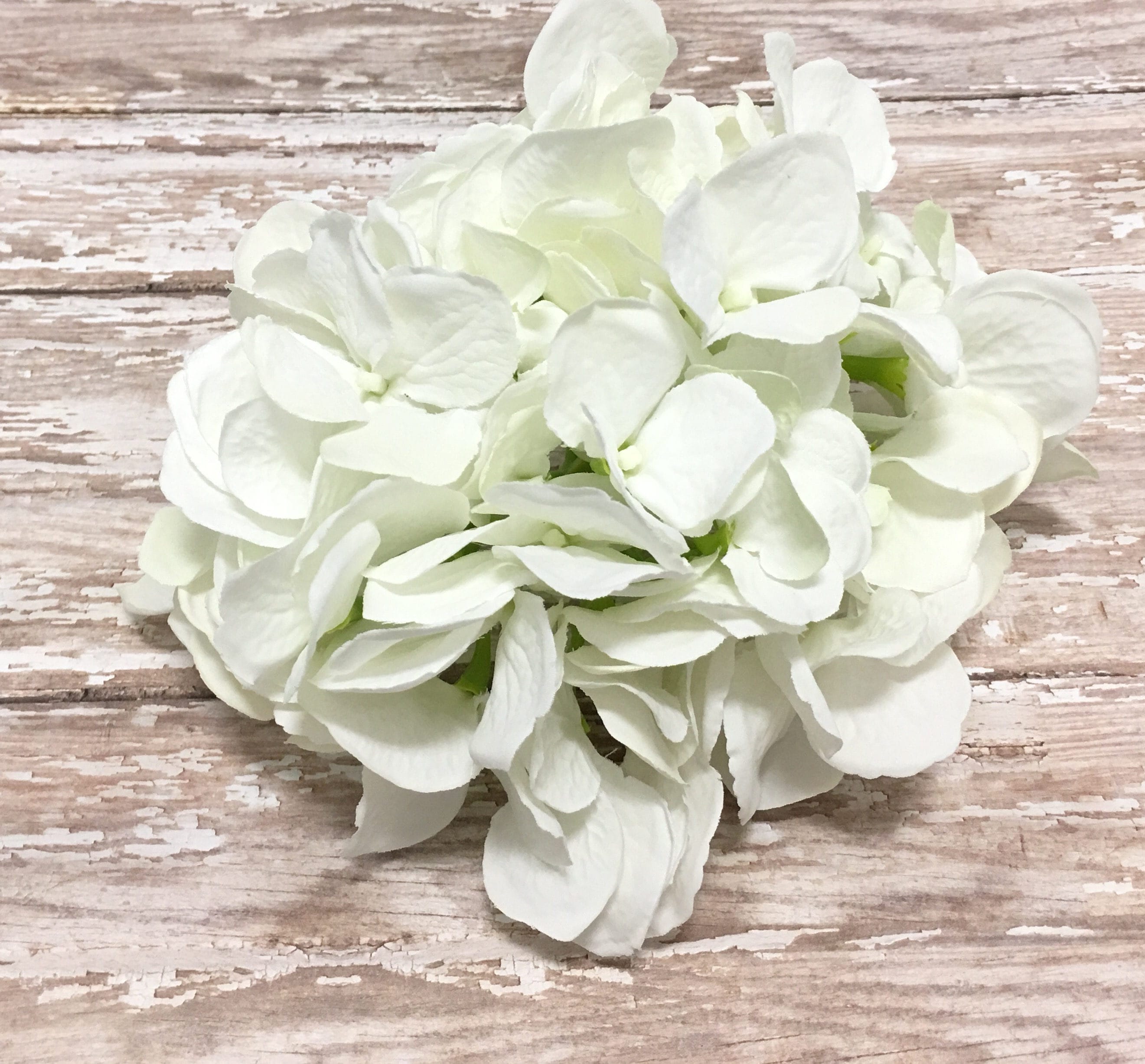 Artificial White Hydrangea Head - Artificial Flowers, Silk Flowers ...