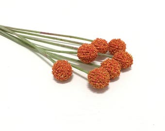 BLUE Billy Button Spray Craspedia Artificial Flowers - Etsy