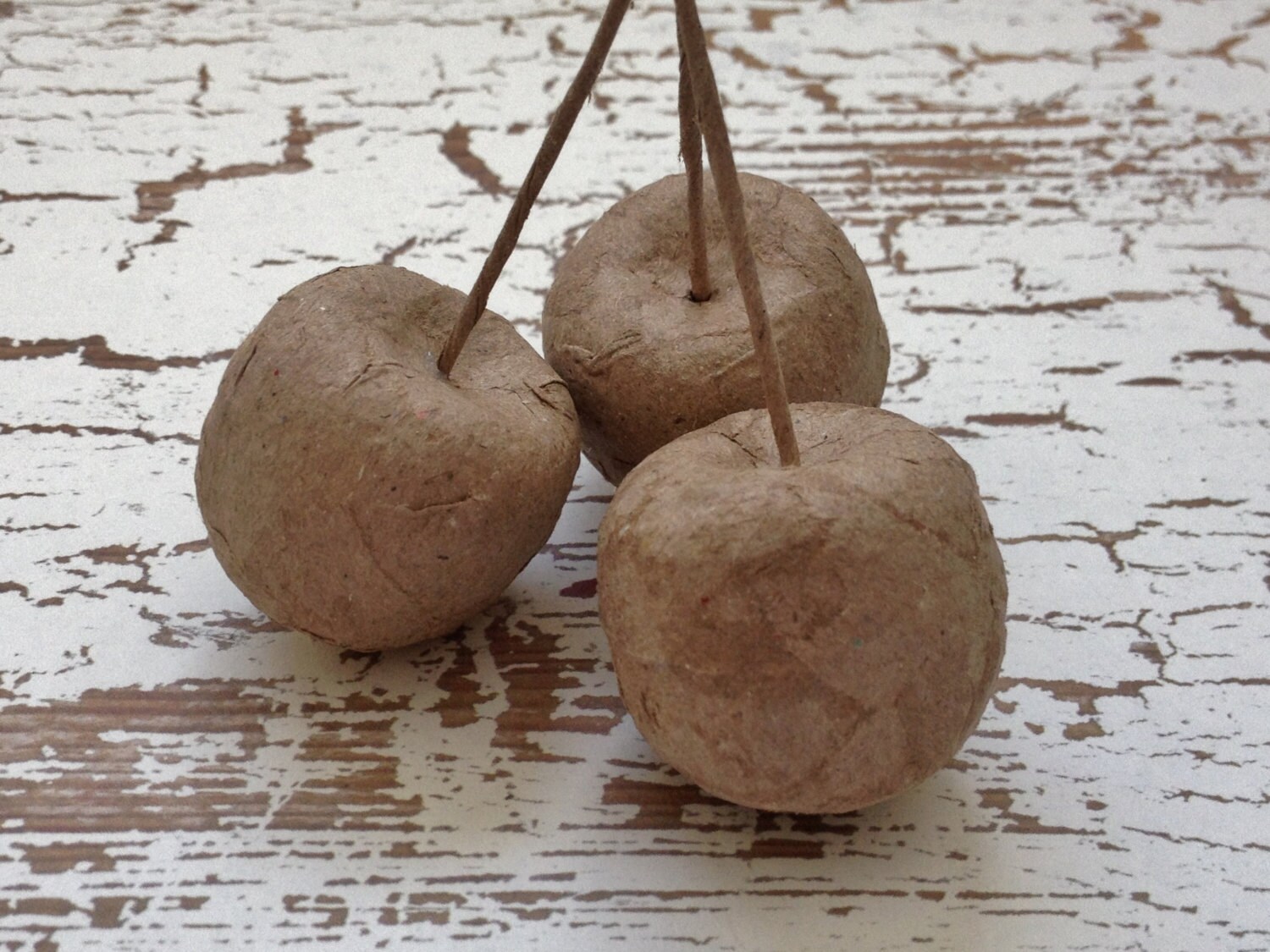 paper-mache-ornament-unfinished-paper-mache-cherries-etsy