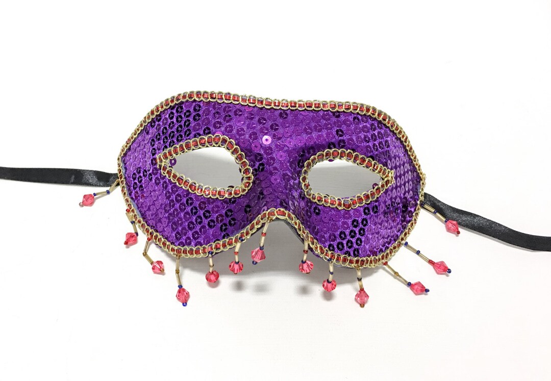 Masquerade Mask PURPLE/RED Half Mask Costume Party Mask - Etsy