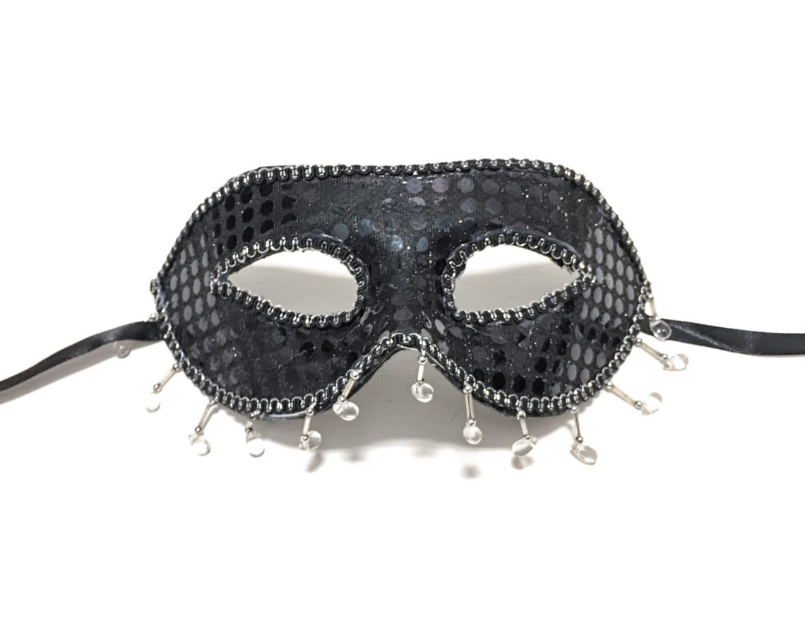 Masquerade Mask BLACK Half Mask Costume Party Mask - Etsy