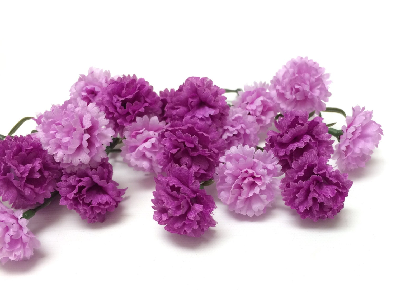 24 Purple Artificial Mini Mums Flower Crown Artificial - Etsy