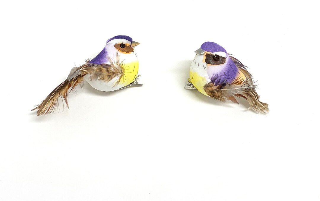 Artificial Decorative Purple Artificial Birds - YOU CHOOSE QUANTITY ...