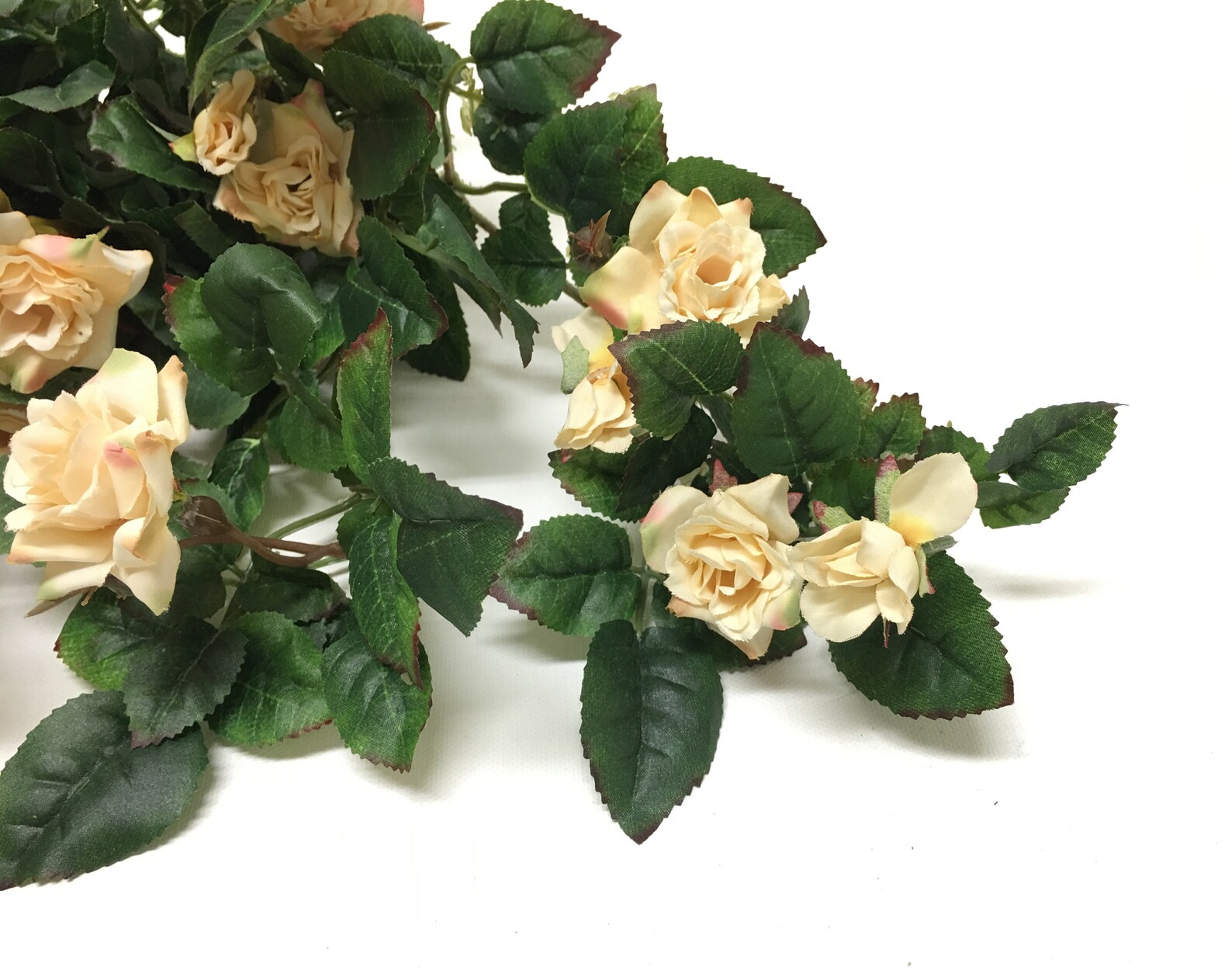 Ivory BLUSH Miniature Artificial Rose Bush-artificial Flowers - Etsy
