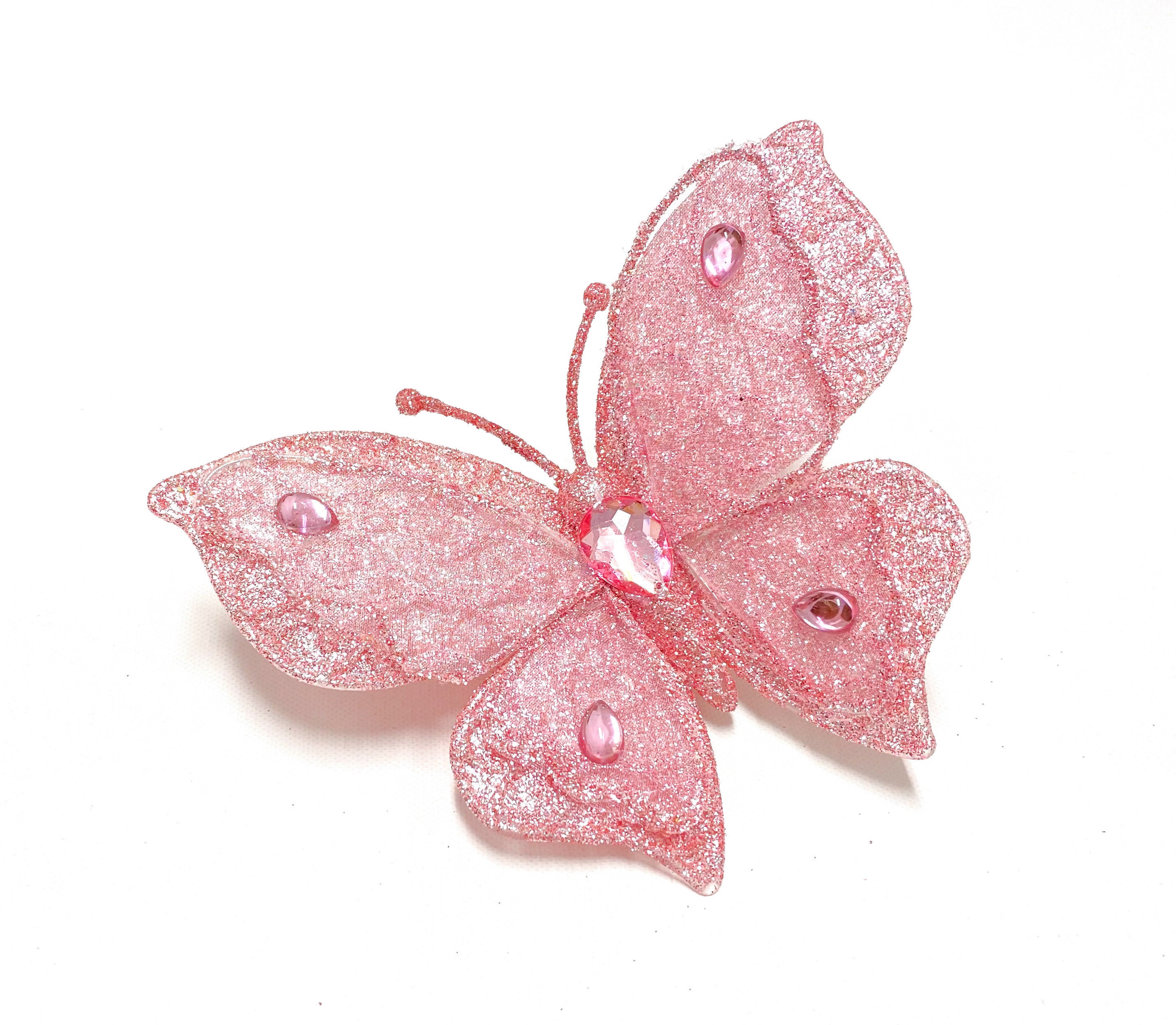 Pink Glitter Butterfly