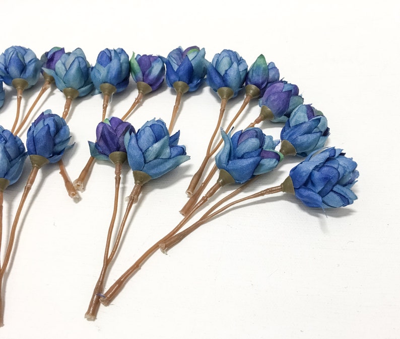 Artificial BLUE Hops Blossoms Artifial Flowers Silk - Etsy
