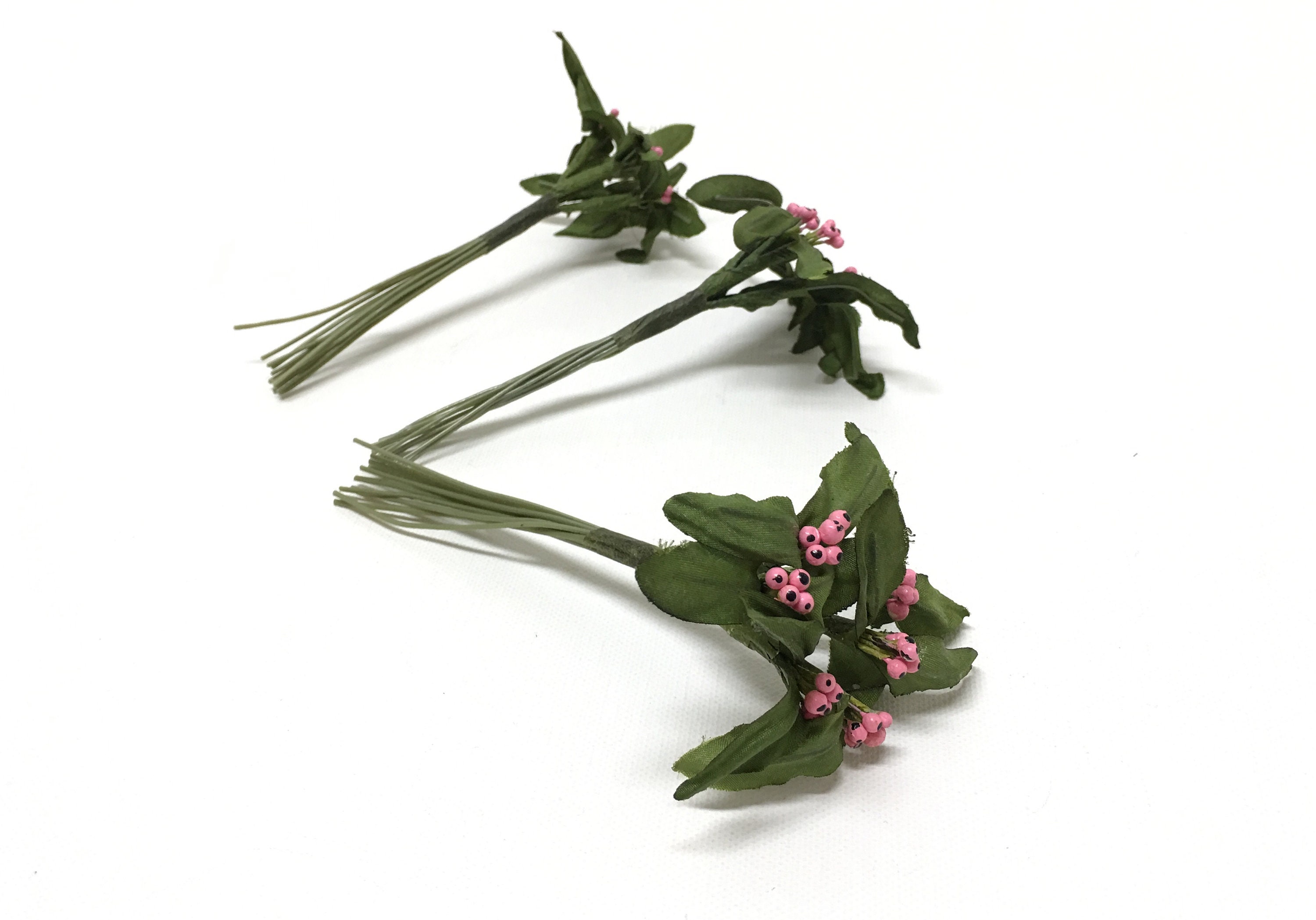 3 Sets Tiny PINK Artificial Berry Picks Artificial Flowers - Etsy