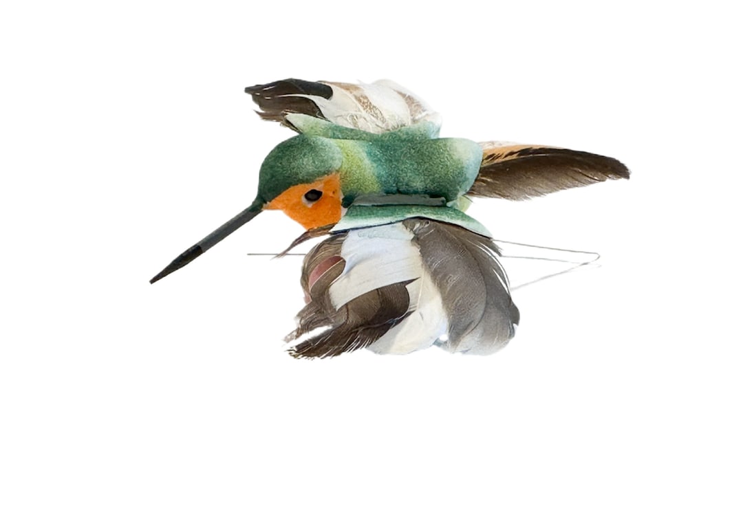 Artificial GREEN Hummingbird on Wire - Christmas Tree, Christmas ...