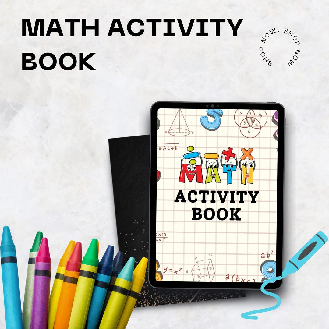 Printable Math Activity Book for Kids, Fun Math Worksheets PDF ...